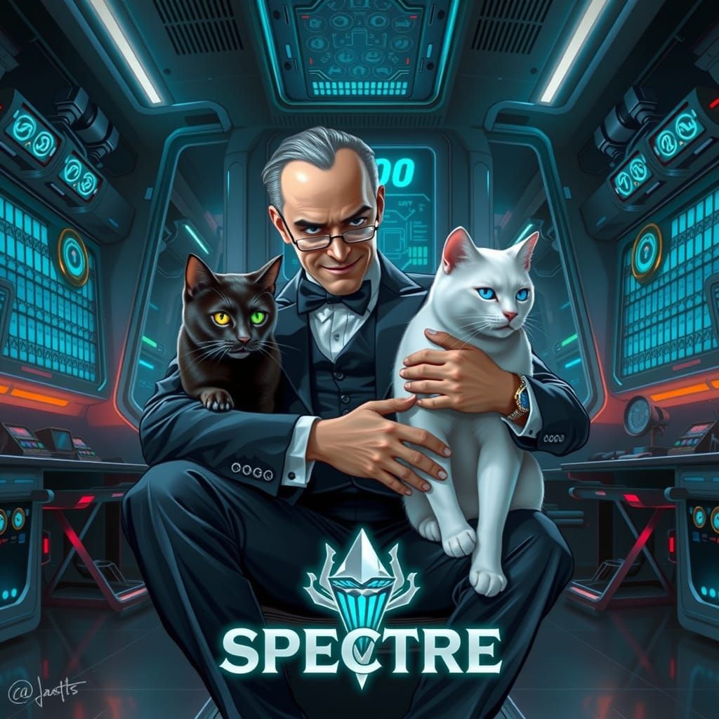 He's all "world domination" and his cats.