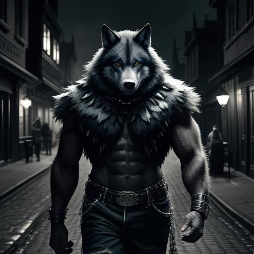 Wolfman (DreamShaperv8) - AI Generated Artwork - NightCafe Creator