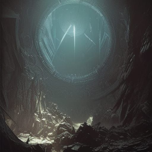 Futuristic aliens caves - AI Generated Artwork - NightCafe Creator