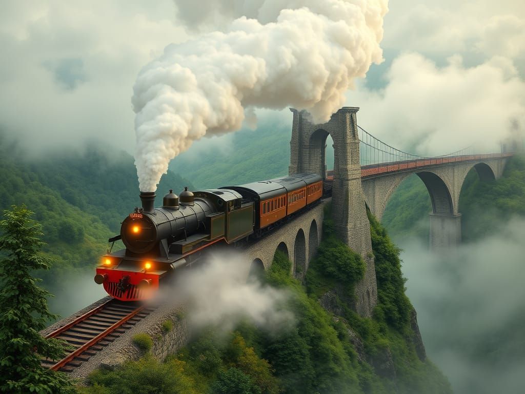This picture shows a wonderfully beautiful steam train