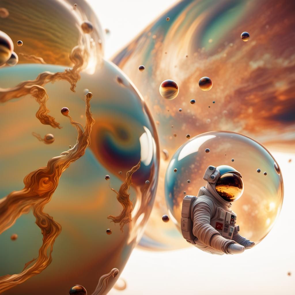 COSMIC SPHERE ABSTRACT 2 - AI Generated Artwork - NightCafe Creator