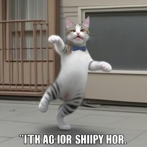 Dancing cat meme (v3) - AI Generated Artwork - NightCafe Creator