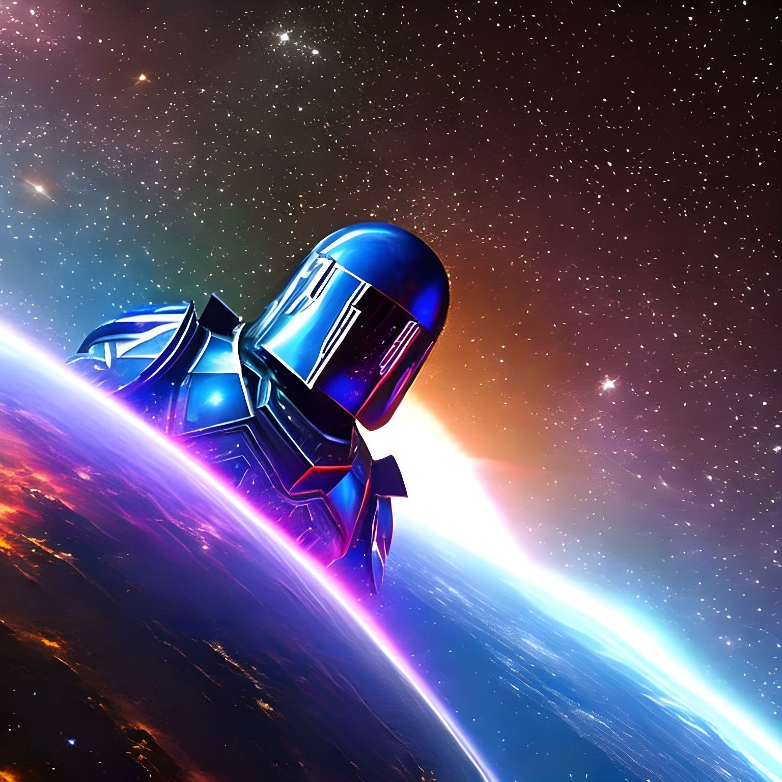 Galactic Knight - AI Generated Artwork - NightCafe Creator