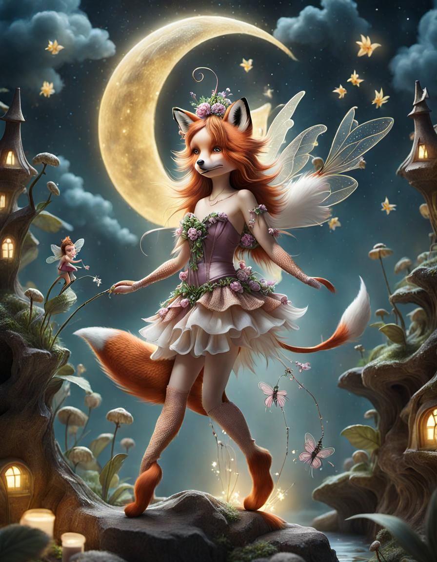 Foxy fairy - AI Generated Artwork - NightCafe Creator