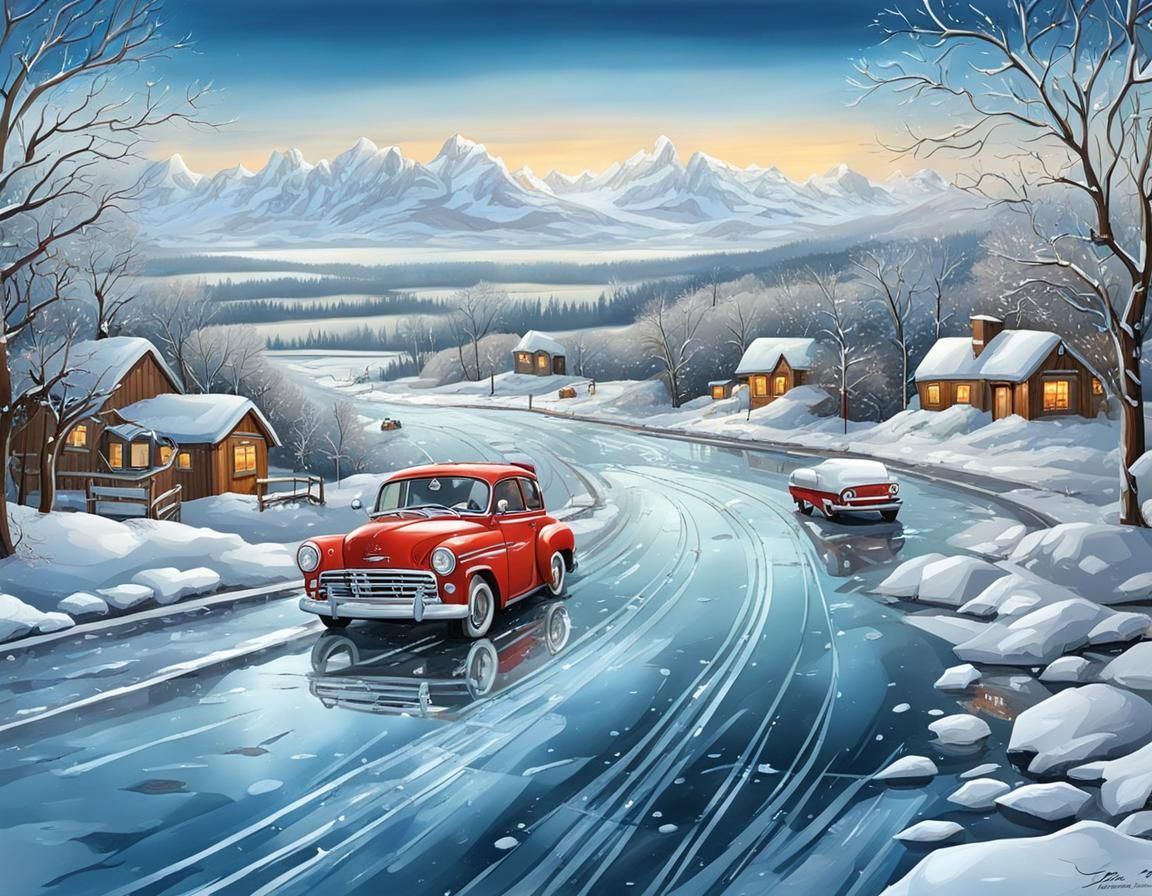 it,s icy - AI Generated Artwork - NightCafe Creator