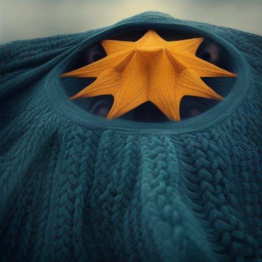 Knitted Sun Cloak - AI Generated Artwork - NightCafe Creator