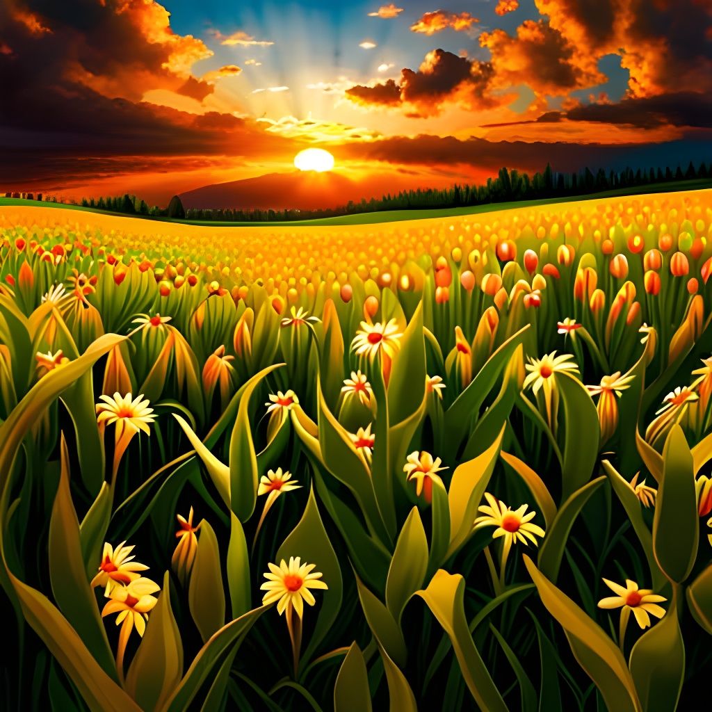 Spring Flowers - AI Generated Artwork - NightCafe Creator