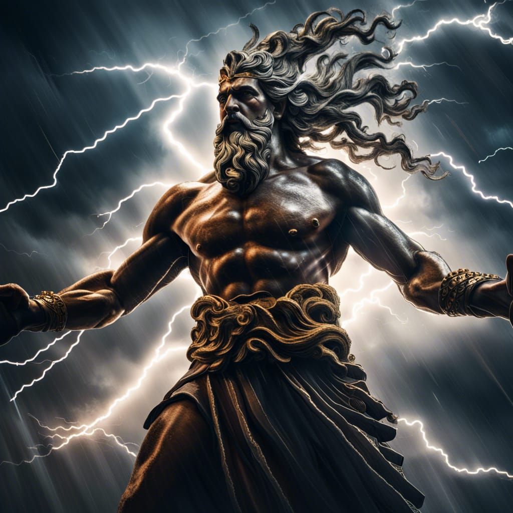 Zeus - The God of sky and thunder - AI Generated Artwork - NightCafe ...