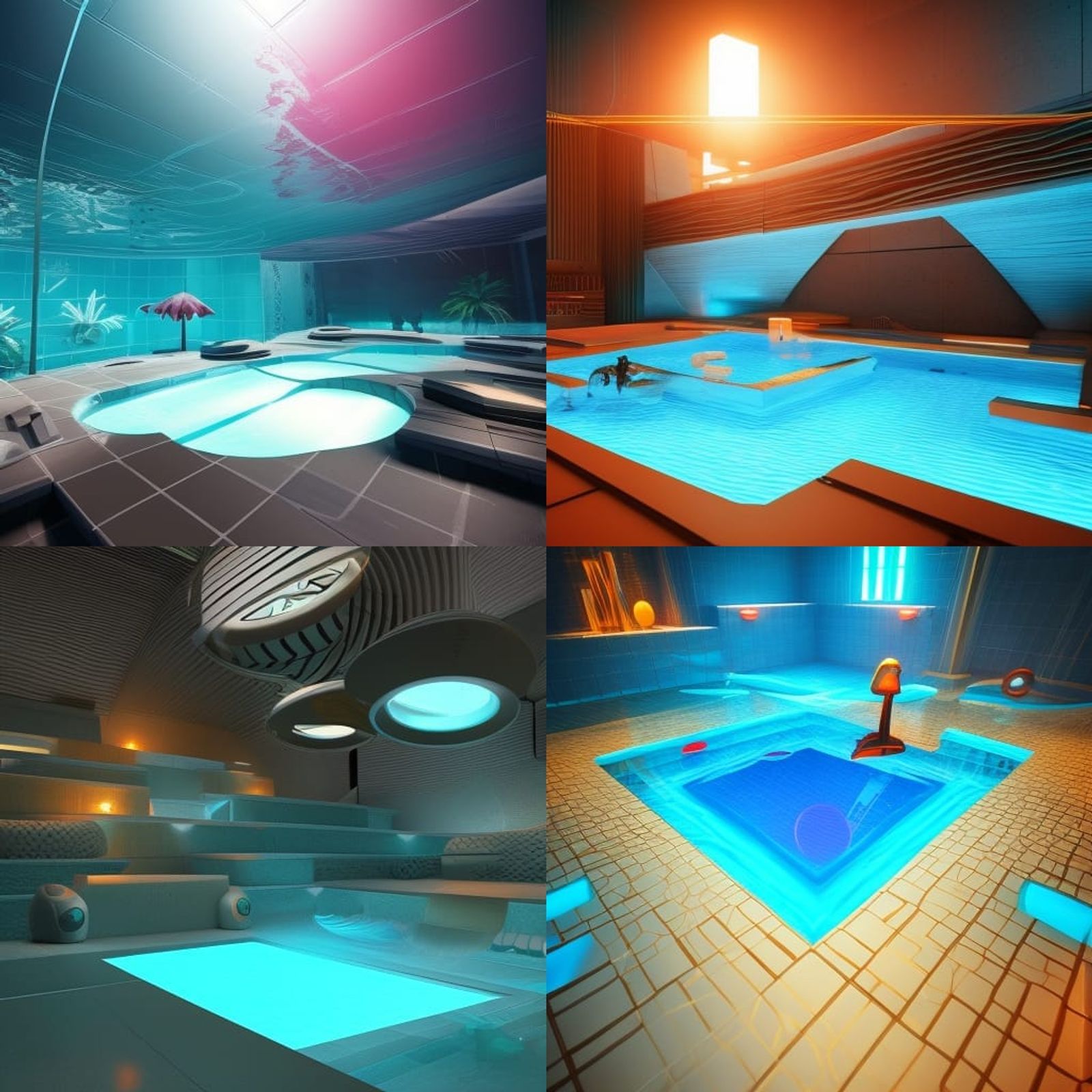 Futuristic Swimming Pool