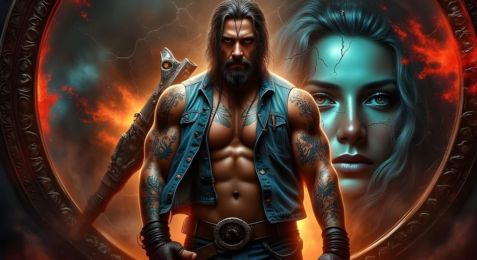 The Reluctant Hero Jonas: A Farmhand's Haunting Po... - AI Art