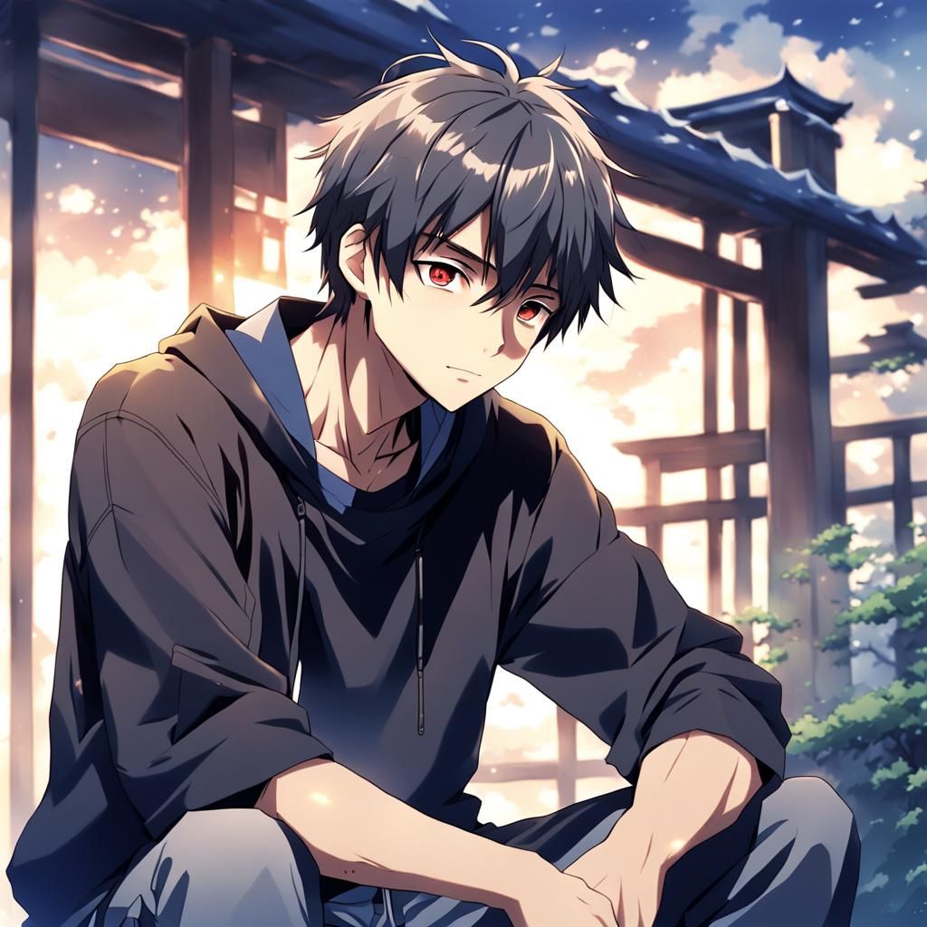 Calm anime guy by artist "anime", Anime Key Visual, Japanese Manga ...