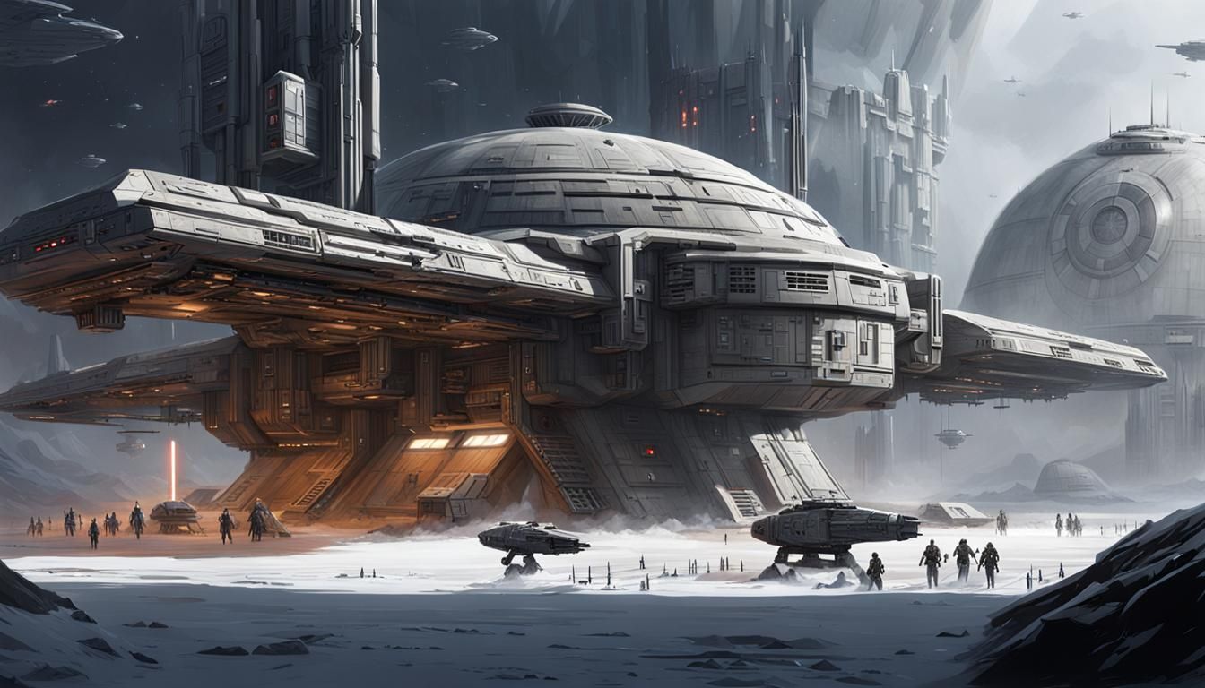 star wars military base, Epic cinematic, intricate, meticulously ...