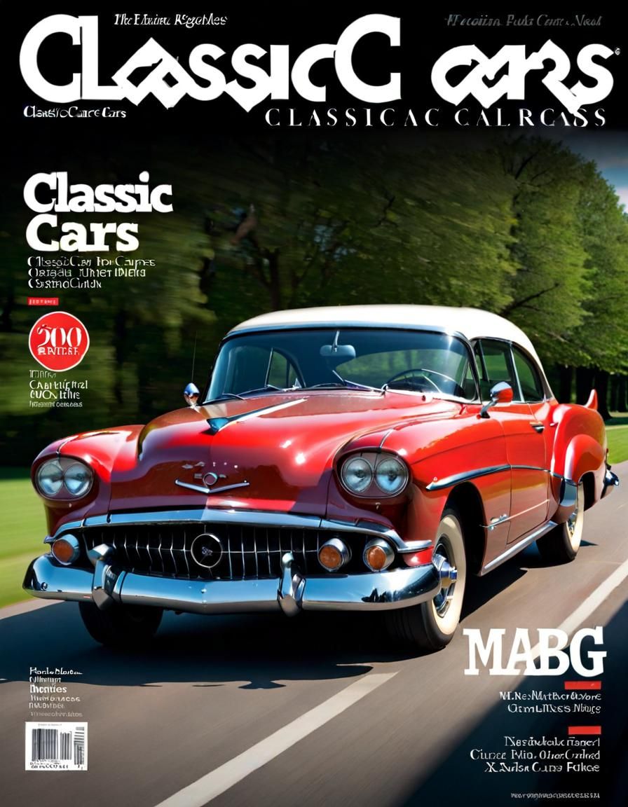 magazine cover "Classic Cars" - AI Generated Artwork - NightCafe Creator