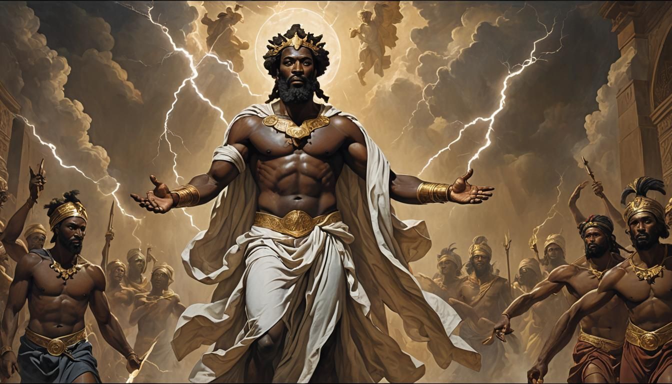 Shango the God of Thunder of the the Yoruba Tribe from Southwestern ...