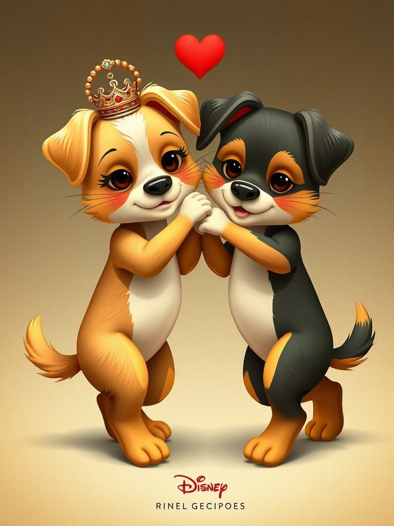 Adorable puppies dancing - Playful Puppies Dance in Whimsic...