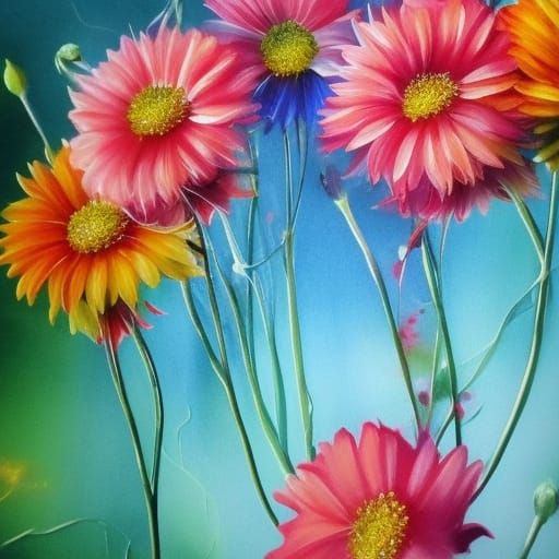 Flowers - AI Generated Artwork - NightCafe Creator