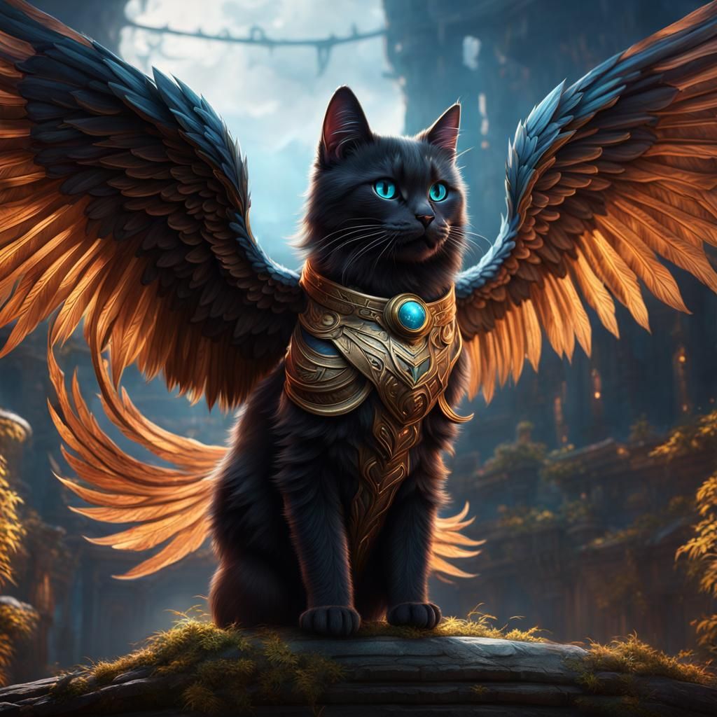 God cat is Determine to save the world too! - AI Generated Artwork ...