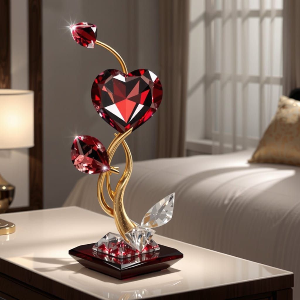 Crystal Cherry Tree - Crystal Cherry Tree Masterpiece in Art...