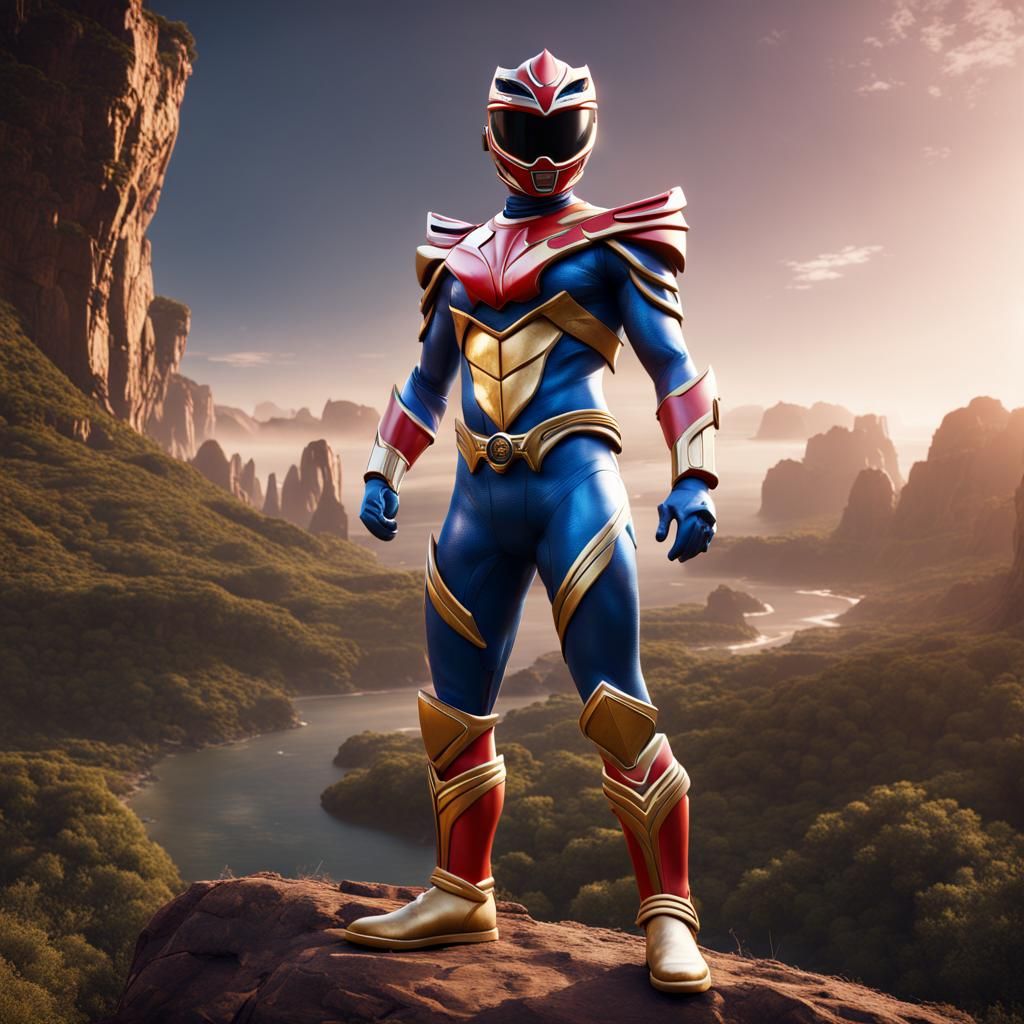 Australian Power Ranger - AI Generated Artwork - NightCafe Creator