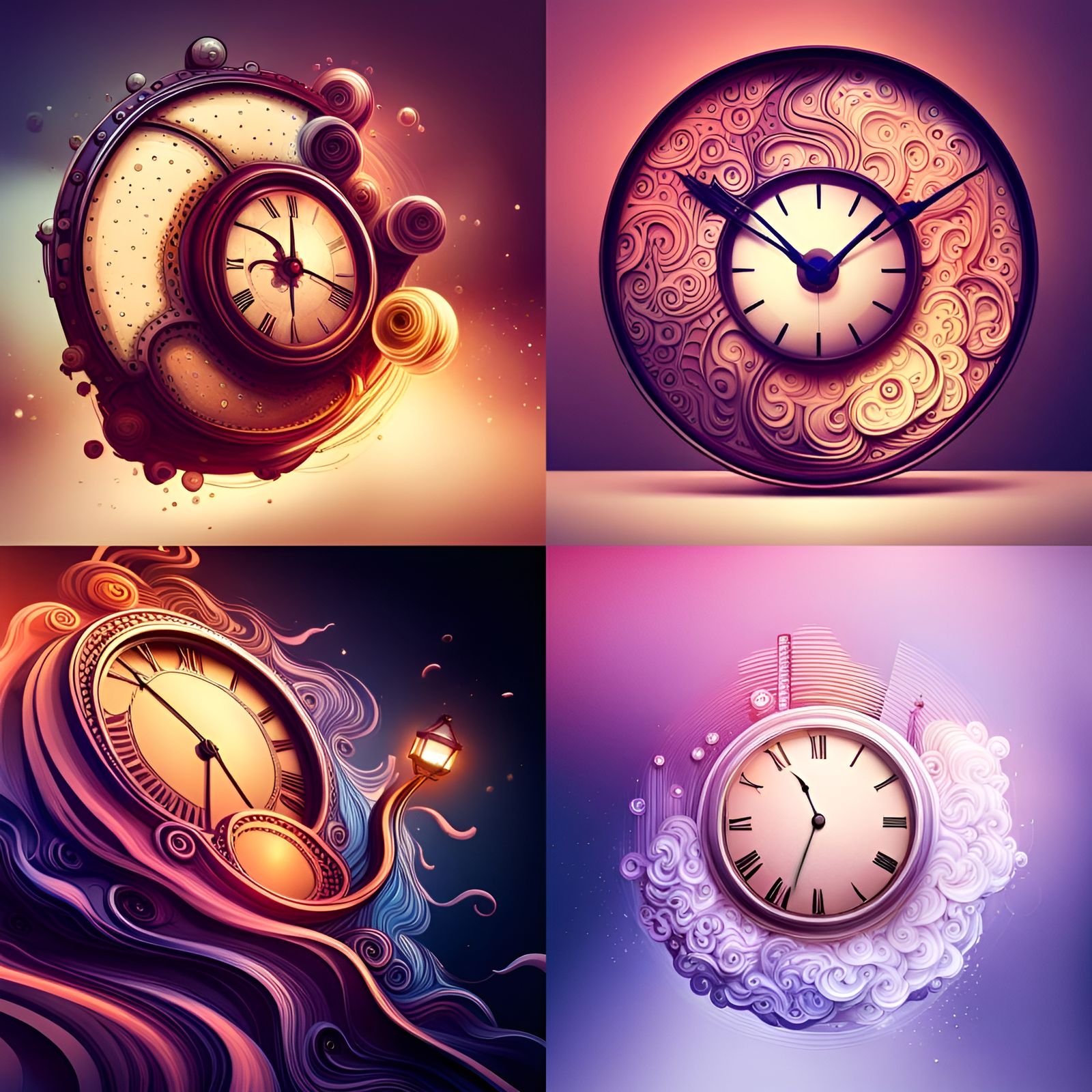 Clocks - AI Generated Artwork - NightCafe Creator