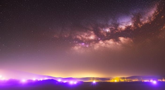 Ultrarealistic Starscape, sparkling starry night sky, infinity ...