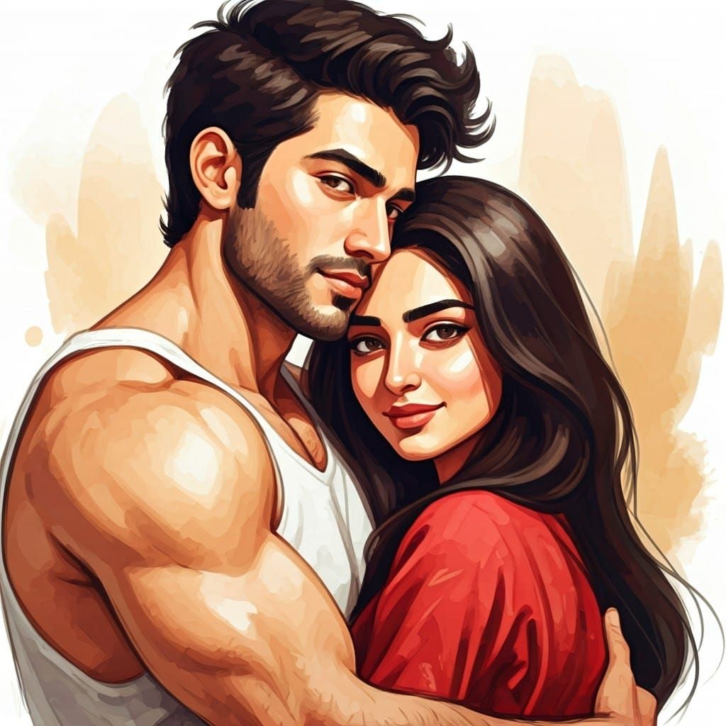 In his arms. - In his arms.