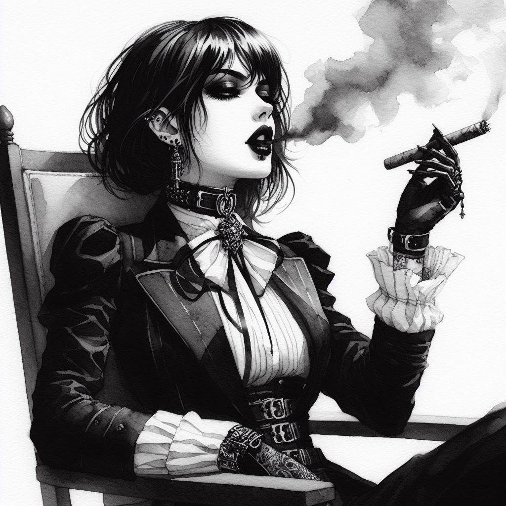 Smoking - AI Generated Artwork - NightCafe Creator