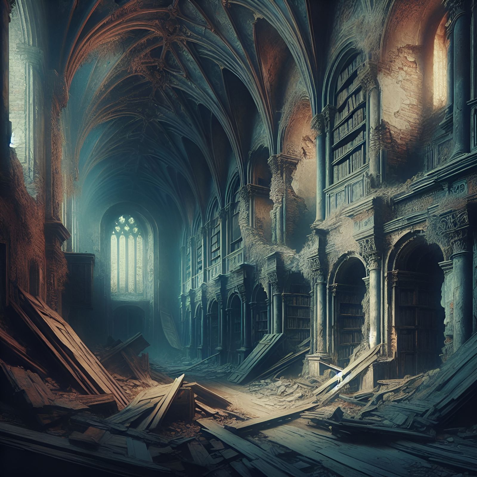 Library - AI Generated Artwork - NightCafe Creator