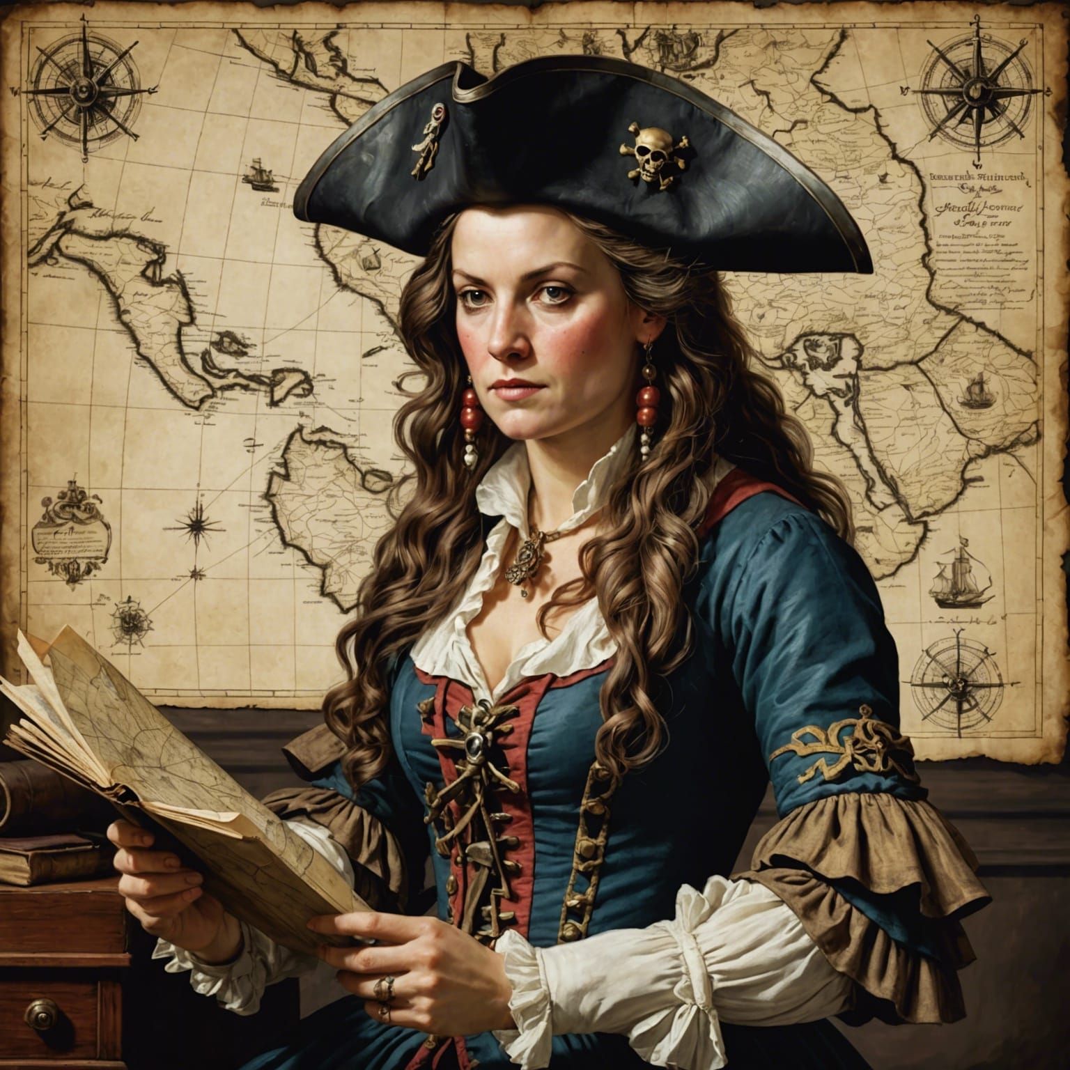 Buccaneer Woman - AI Generated Artwork - NightCafe Creator