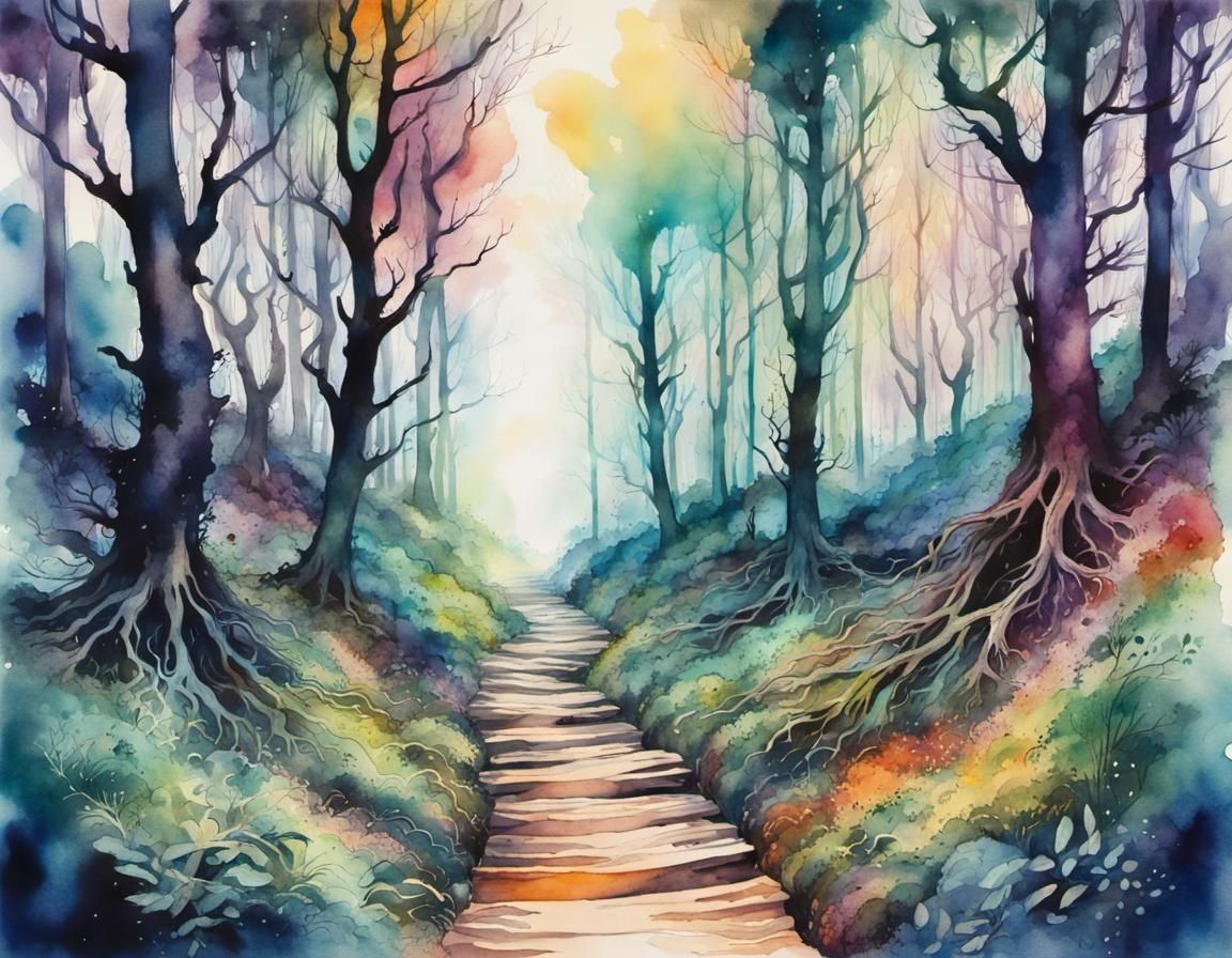 The Faer Vuuen paths stretched out and diverged into the Laerrzhone ...