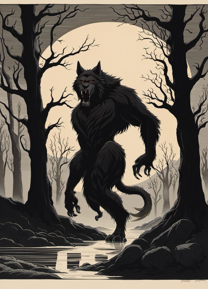 🐾Werewolf🐾 - AI Generated Artwork - NightCafe Creator