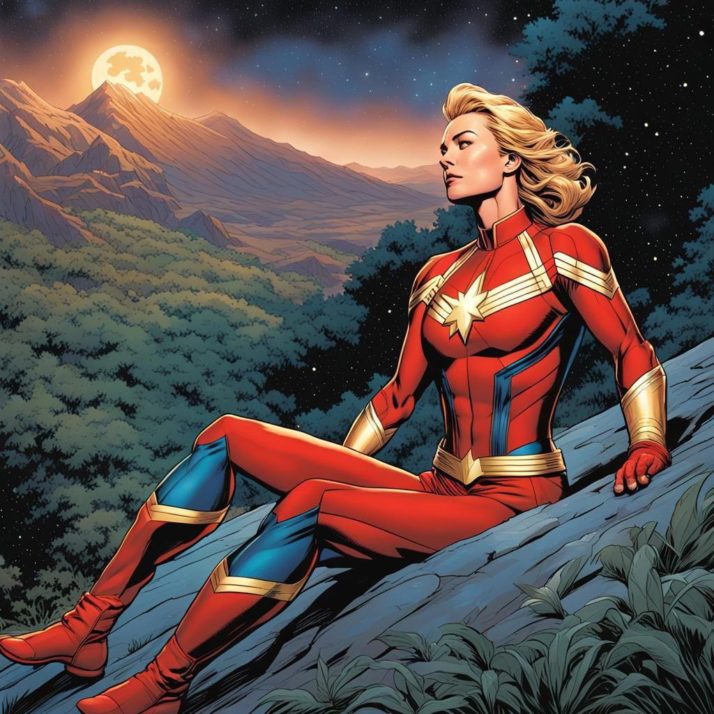 Captain marvel - AI Generated Artwork - NightCafe Creator