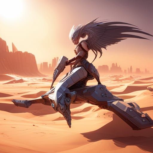 Hawk Rider - AI Generated Artwork - NightCafe Creator