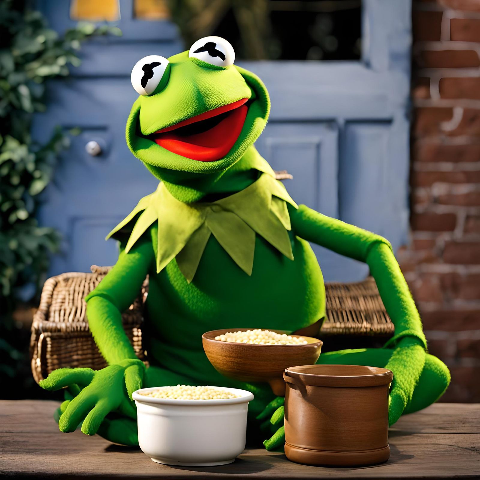 Kermit The Frog, Sesame Street - AI Generated Artwork - NightCafe Creator
