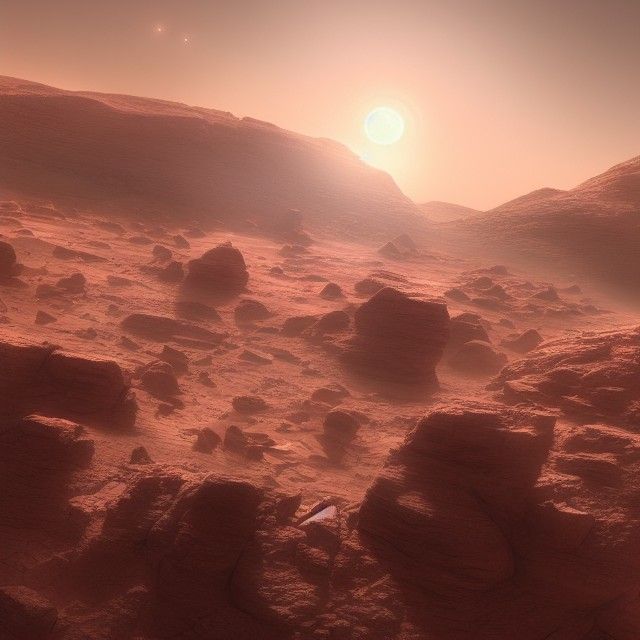 Surface of Mars - AI Generated Artwork - NightCafe Creator