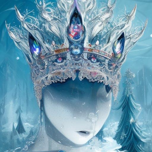 Ice Crown - tryout for Crown Challenge - AI Generated Artwork ...