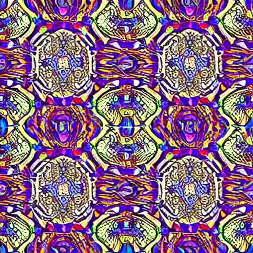 vibrant colors, forming a hypnotic and complex pattern. - AI Generated ...