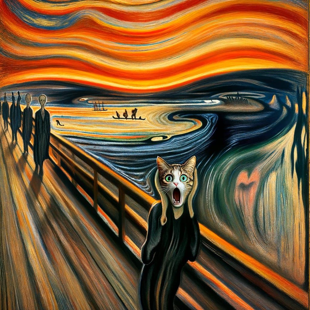 The scream. - AI Generated Artwork - NightCafe Creator
