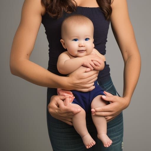 Mom holding deformed baby by barn - AI Generated Artwork - NightCafe ...