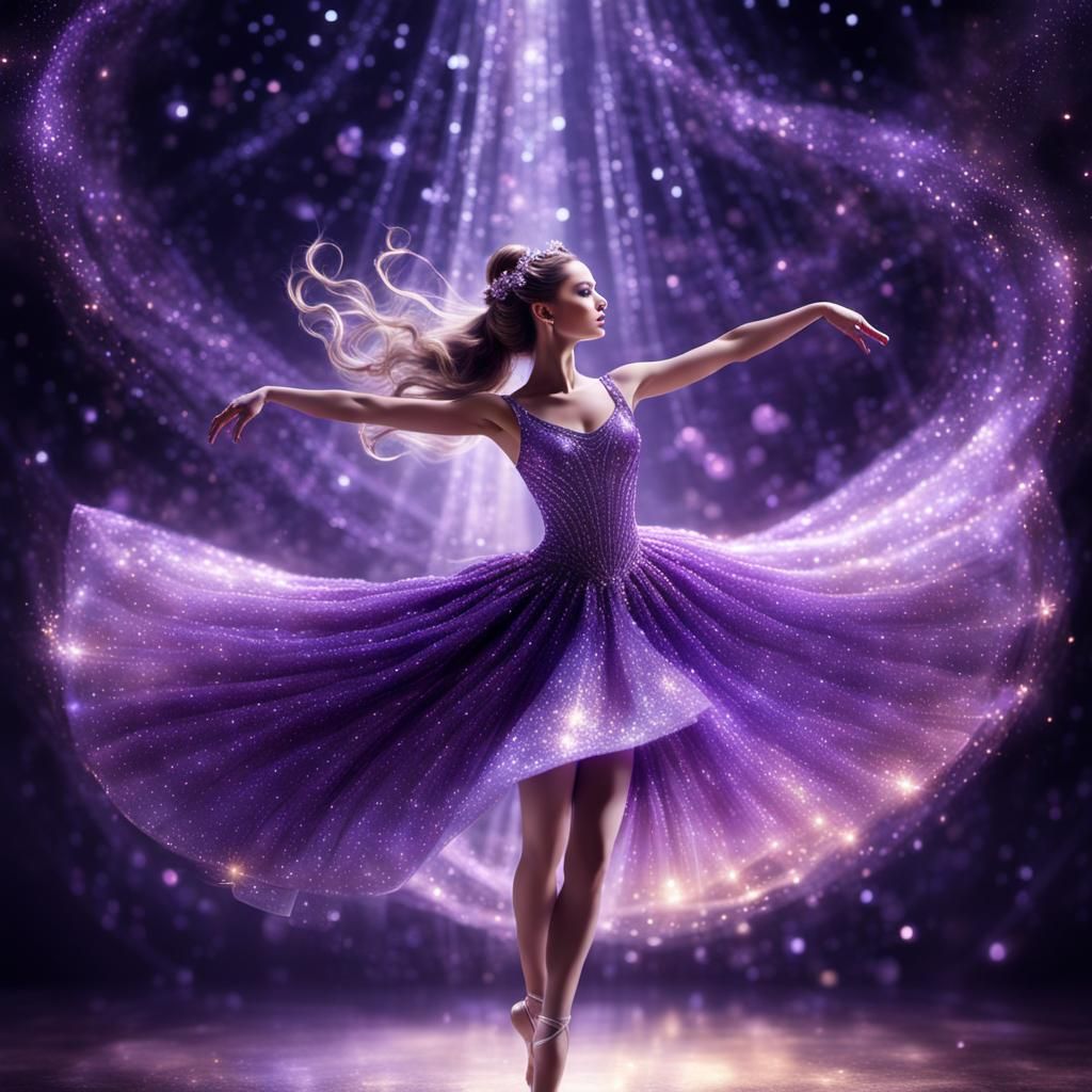 Purple Dancer - AI Generated Artwork - NightCafe Creator