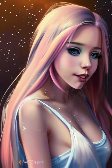 Hyper realistic beautiful portrait of Belle Delphine (SFW) : r/nightcafe