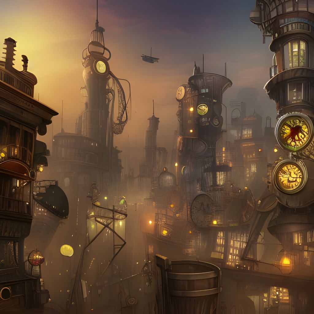 Slums of Steam City - AI Generated Artwork - NightCafe Creator