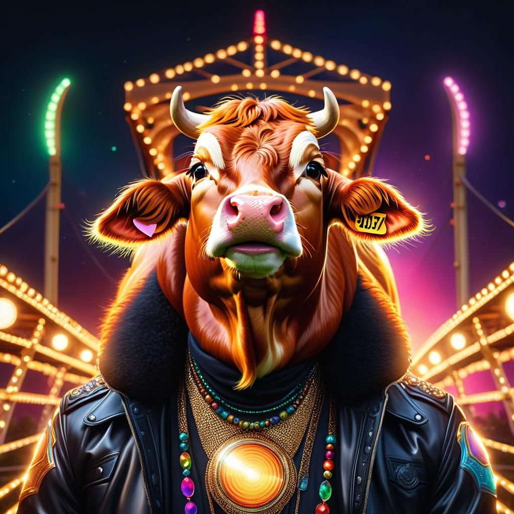 The magic cow - AI Generated Artwork - NightCafe Creator