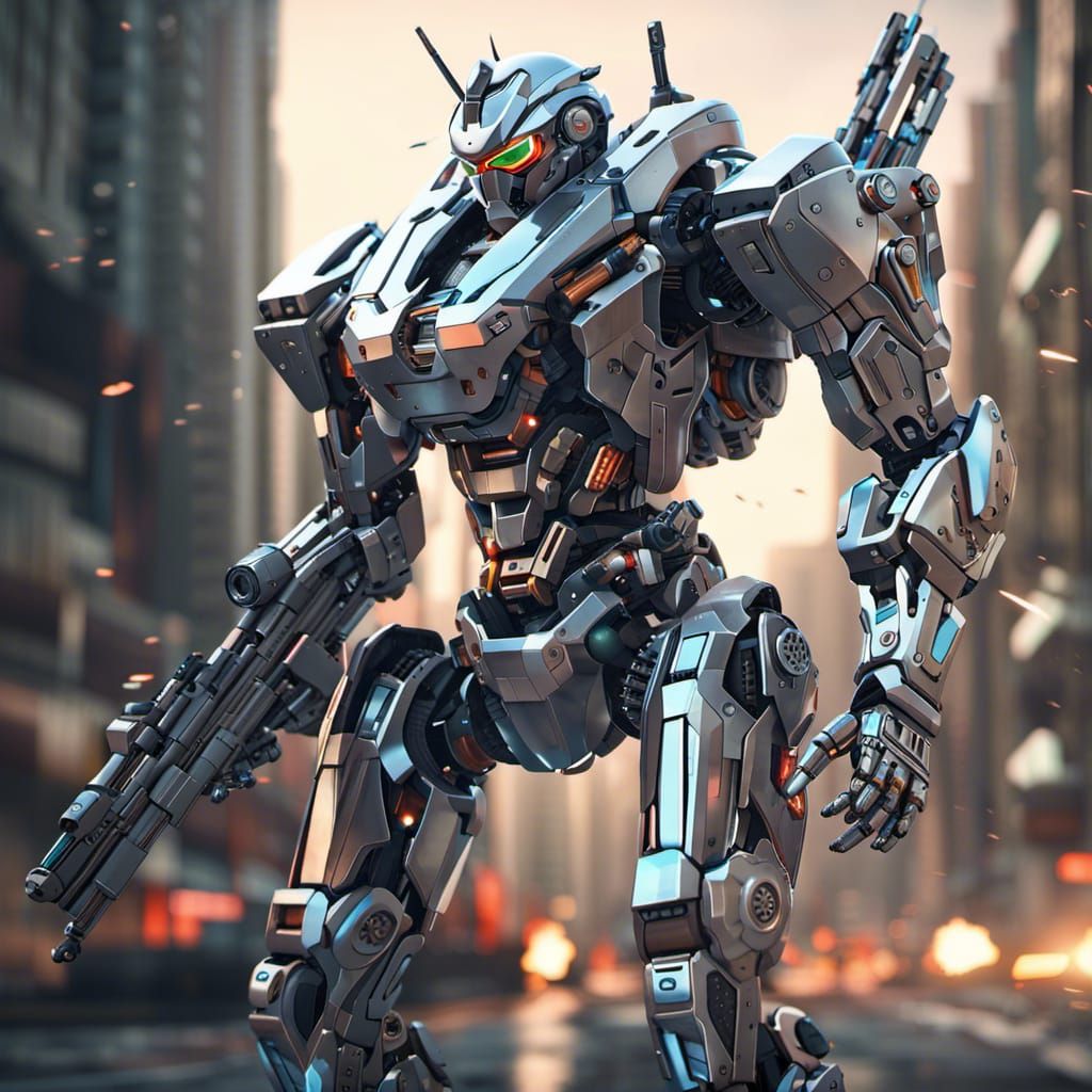 High-tech Mecha Suit - AI Generated Artwork - NightCafe Creator