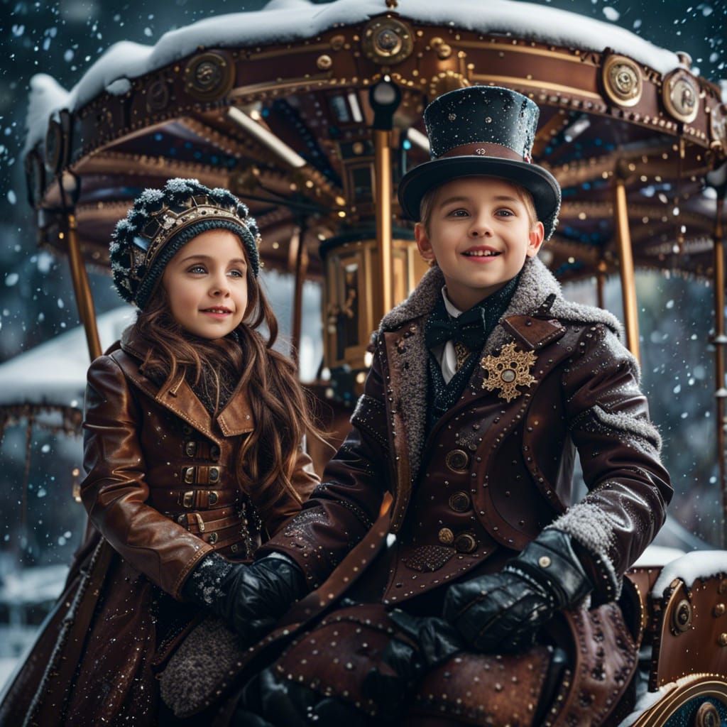 Winter wonderland - Steampunk Style - AI Generated Artwork - NightCafe ...