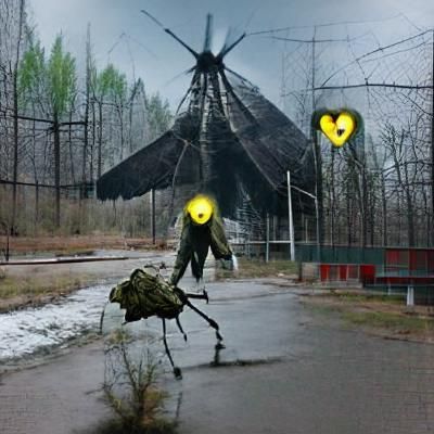 Stalker Chernobyl rake mothman - AI Generated Artwork - NightCafe Creator