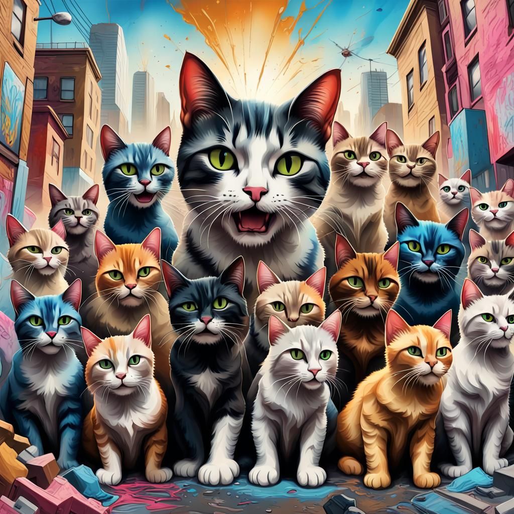 Obey the Cat! - AI Generated Artwork - NightCafe Creator