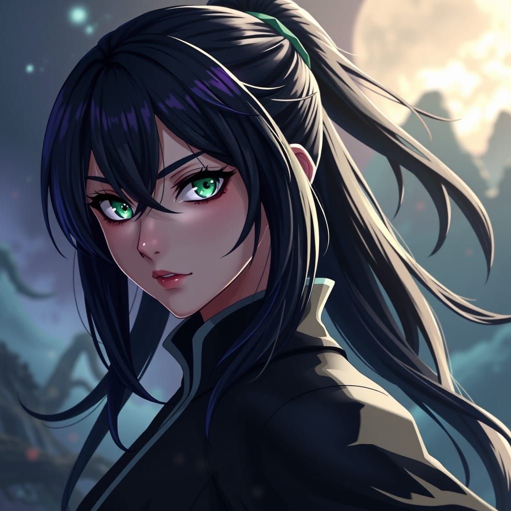 Mystical Yoruichi Shihouin in Avatar-Inspired Fant... - AI Art