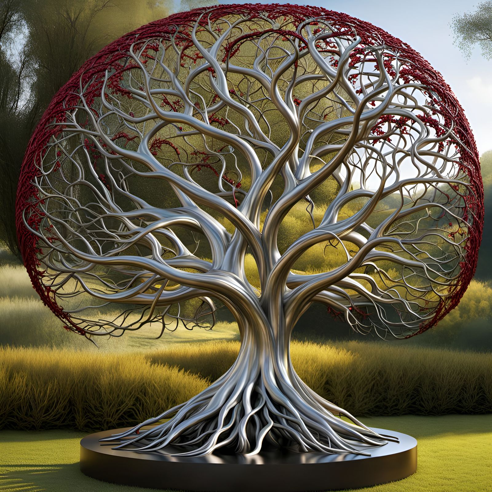 The Transcendent Tree inspires contemplation of nature, artifice, metal ...
