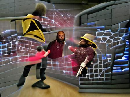 Worf and Riker battle on the holodeck - AI Generated Artwork ...